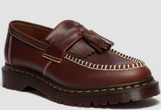 Dr. Martens Adrian Orleans Leder Tassel Loafer in Braun, Gr&ouml;&szlig;e: 36
