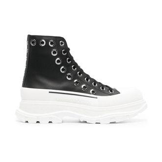Alexander McQueen Schwarze Stiefel mit Plateauabsatz - - Shoes - Herren - Schwarzk - 39 EU