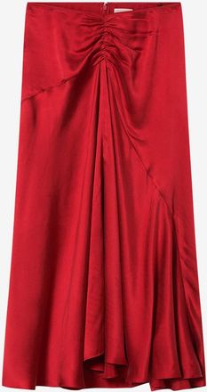 Isabel Marant Jupe Laren En Soie - Femme - Rouge - Taille34 - Isabel Marant