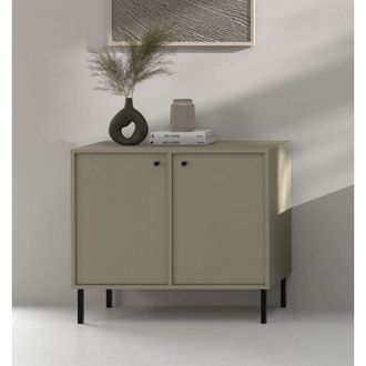 Furnix Furnix - Kommode Tonkin 812 Sideboard mit zwei Türen und Metallbeine Grün