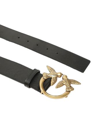 Pinko Womens Belt Black Lamb Leather Accessories