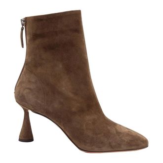 Aquazzura Gr&uuml;ner Wildlederstiefelette mit Rei&szlig;verschluss - - Shoes - Damen - Braun - 37 EU
