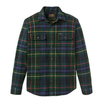 Filson Chemise de travail vintage en flanelle - Homme - Chemises - Vert - Taille: L