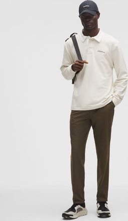 lululemon Pantalon élastique ABC coupe slim en Warpstreme Standard pour Hommes - Brun/Vert - Taille 2XL