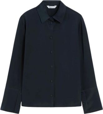 Max Mara Femme, Blouses et Chemises, Bleu, Taille: 38 FR Voliera Shirt
