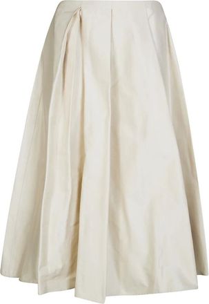 Max Mara Femme, Jupes, Blanc, Taille: 40 FR Baschi Gonna Cintura