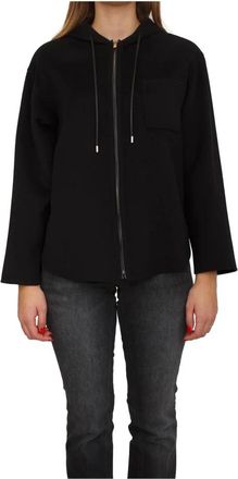 Max Mara Femme, Sweatshirts et sweats &agrave; capuche, Noir, Taille: 44 FR Giaccone