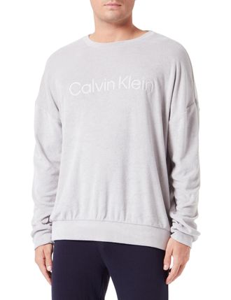 Calvin Klein Schwere Herren-Sweatshirts, Grau (Porpoise), L