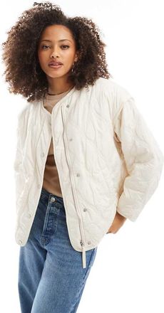 French Connection Veste matelassée - Crème-Blanc