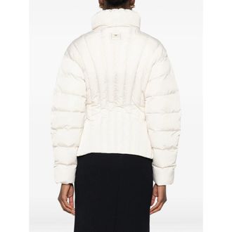 Elisabetta Franchi Quilted Padded Down Jacket - White
