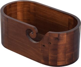 Generic Porte-Bolen Bois,Bolen Bois,bolau Crochet l e S &agrave; tricoter, bolovale en b ois, boldefilde tissage Pour le stockage des fils