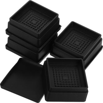 Cabilock 4 St&uuml;ck rutschfeste M&ouml;belerh&ouml;hungen aus Gummi 2,5cm Stapelbare Bettf&uuml;&szlig;e f&uuml;r Sofa Stuhl Schreibtisch Vielseitige Betterh&ouml;hung f&uuml;r Senioren und R&uuml;ckenun