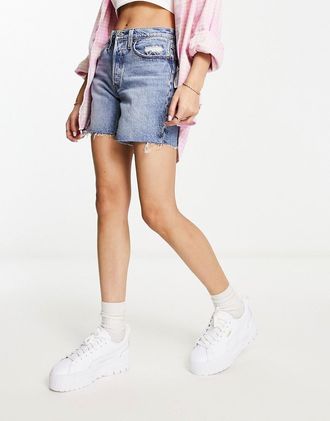 Levi's 501 Original - Short mi-long - Bleu moyen d&eacute;lav&eacute;