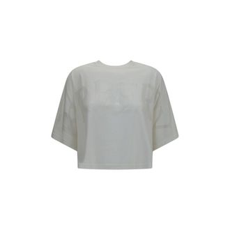 Burberry Logo Cotton T-Shirt - White