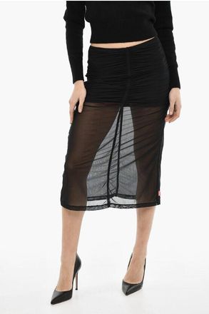 Diesel Draped Sheer Skirt O-IRA size M