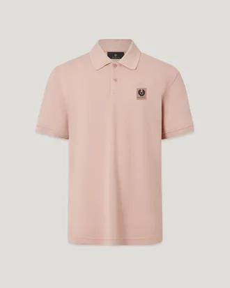Belstaff Polo Belstaff Pour Homme Cotton Pique Rose Cr&eacute;puscule 4xl