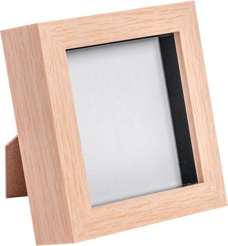 Nicola Spring 3D-Box Fotorahmen - 4 X 4 - Leichtes Holz
