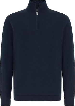 Boggi Milano Homme, Pulls, Bleu, Taille: XL Pull &agrave; demi-fermeture &eacute;clair