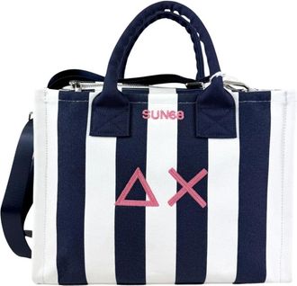 Sun 68 Femme, Sacs, Multicolore, Taille: ONE Size Printed Canvas Cali Midi Bag