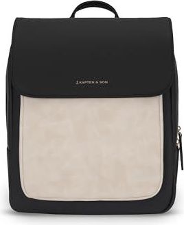 Kapten & Son Tromso Small Cream Black sac a dos 6 L | Sac à dos noir et beige pour homme et femme | fonctionnel et minimaliste | idéal pour le travail, luniversité