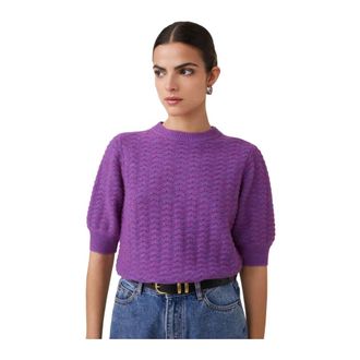 Suncoo Damen, Strickwaren, Lila, MGr&ouml;&szlig;e
