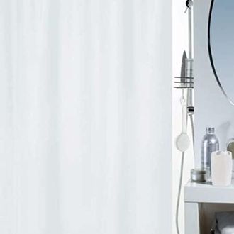 Spirella Duschvorhang Atlas 180 x 200 Uni Ecru