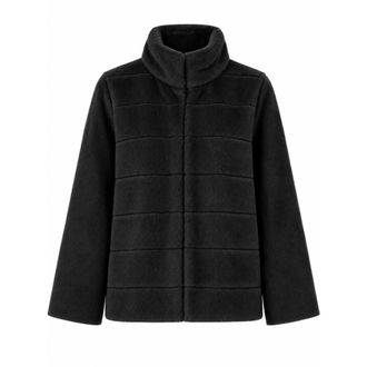 Marella Emmbalia Cropped Faux-Fur Jacket - - Jackets - Damen - Schwarzk - S