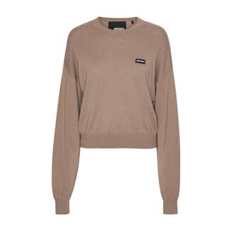 Rotate Rotate Birger Christensen, Femme, Pulls, Brun, Taille: 40 FR Collection de Pulls Élégants