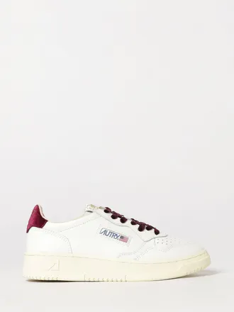 Autry Medalist Low Sneaker aus glattem Kalbsleder mit Kontrastdetails