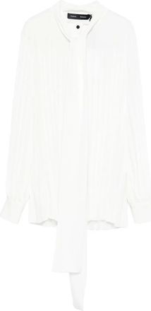 Proenza Schouler Bluse mit Schleifenkragen - Weiß
