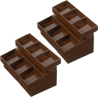 Artibetter OUNONA 2 St&uuml;ck Miniatur Obst Gem&uuml;seregal Stabiles f&uuml;r Puppenhaus Detailreiches Platzsparendes Mini-supermarkt Regal Vielseitiges Dekor f&uuml;r Puppenhaus 