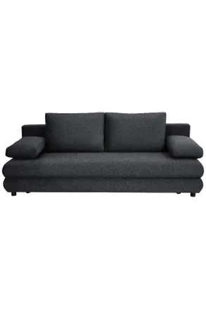 Xora Schlafsofa Taras, Dunkelgrau, Textil, 2-Sitzer, F&uuml;llung: Schaumstoff, 197x77x81 cm, Stoffauswahl, Wohnzimmer, Sofas & Couches, Schlafsofas, Schlafsofa