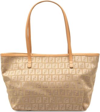 Fendi Shopper - Zucchino Canvas Tote - Gr. unisize - in Braun - für Damen