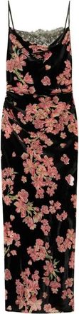 Twinset Femme, Robes, Multicolore, Taille: 38 FR Sottoveste in velluto d&eacute;vor&eacute; a fiori