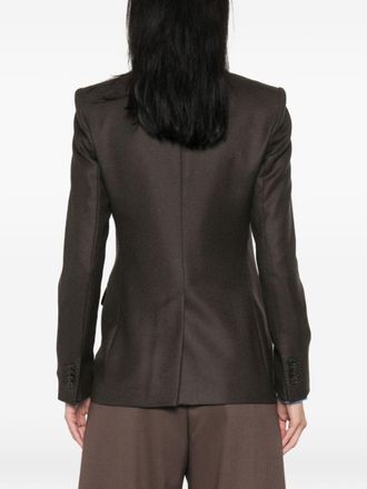 Tagliatore Double-Breasted Wool Blazer - Brown
