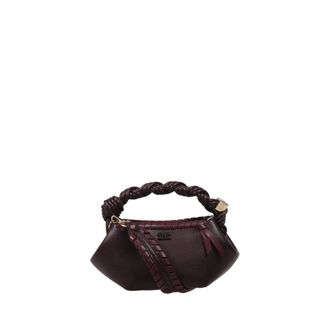Ganni Sac Bou Mini Tresse - Femme - Sacs - Brun - Taille: ONE Size