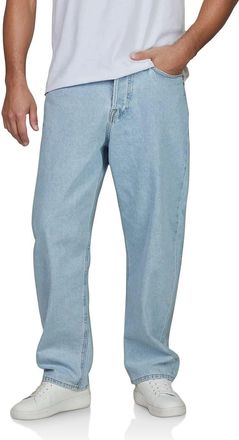 Jack & Jones Jeans Herren Baggy Fit Baumwolle JJIALEX JJCOOPER Weite Jeanshose Hose Denim Kleidung Jeanshosen, Länge:30L, Farbe:Blue Denim (12281040), Weite:34W