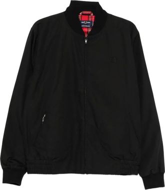 Fred Perry Jacke mit Logo-Stickerei - Schwarz