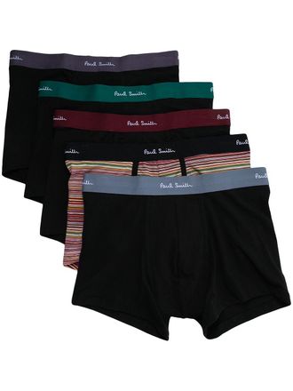 Paul Smith lot de boxers &agrave; bande logo - Noir