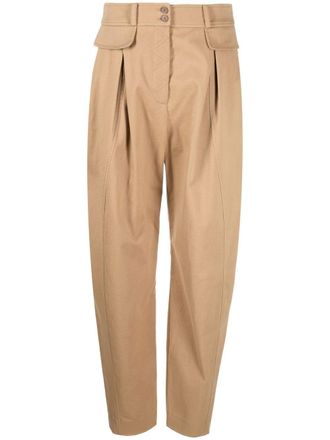 Alberta Ferretti Tapered-Hose mit hohem Bund - Nude