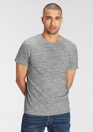 AJC T-Shirt AJC, Herren, Gr. XL (56/58), grau (grau meliert), Single Jersey, Obermaterial: 85% Baumwolle, 15% Polyester, meliert, regular fit, Rundhals, S