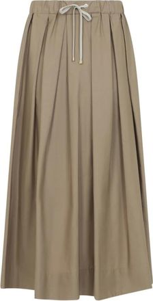 Max Mara Femme, Jupes, Beige, Taille: 40 FR Pineta Popeline Skirt