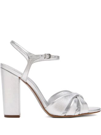 Schutz escarpins &agrave; brides crois&eacute;es 105 mm - Argent