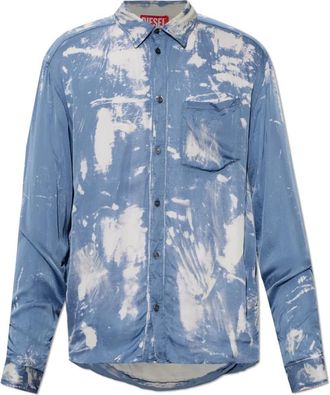 Diesel Homme, Chemises, Bleu, Taille: XL S-Ramon-Plain Shirt