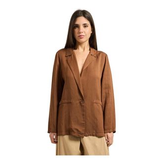 Manila Grace Femme, Vestes, Brun, Taille: 42 FR Veste Crois&eacute;e