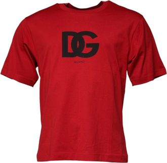 Dolce & Gabbana Homme, Tops, Rouge, Taille: 2XS T-Chemises
