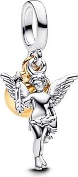 Pandora Moments Amor 763663C00 Breloque en argent sterling avec alliage plaqué or Compatible Moments et ME