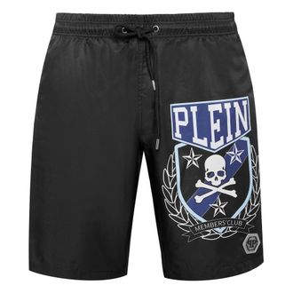 Philipp Plein Homme, Maillots de bain, Noir, Taille: 2XL Swim Trunks Skull & Bones