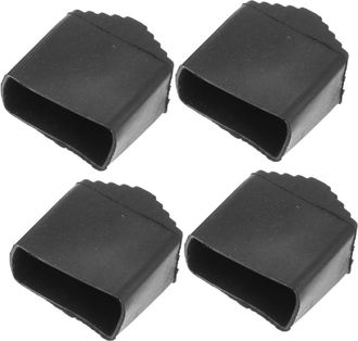 Artibetter 4 Stück rutschfeste Gummifüße für Leitern Leiterfußkappen mit Stoßdämpfung und Bodenschutz Weiche Langlebige Rutsch Pads für Klappleitern und Teleskop