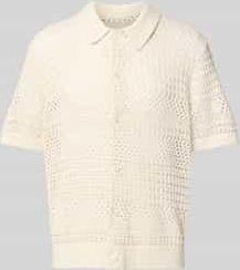 Jack & Jones Regular Fit Strickshirt mit Knopfleiste